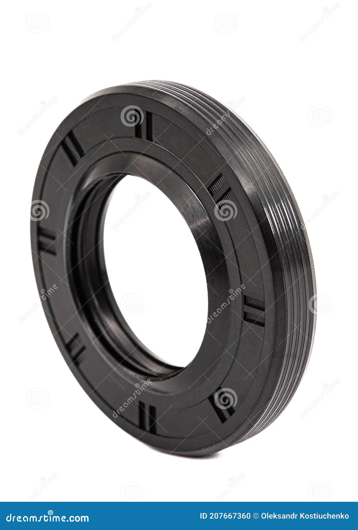 Oil Seal for Machine Repair, Isolated on White Background Stock Photo ...