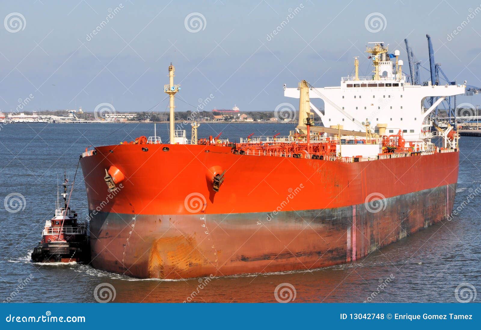Oil ship stock photo. Image of galveston, harbor, carrier - 13042748