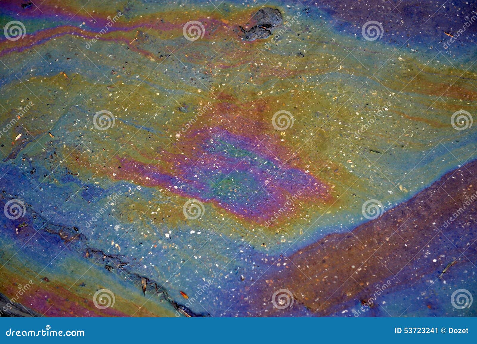 Oil slick stock image. Image of surface, smudge, blurred - 53723241