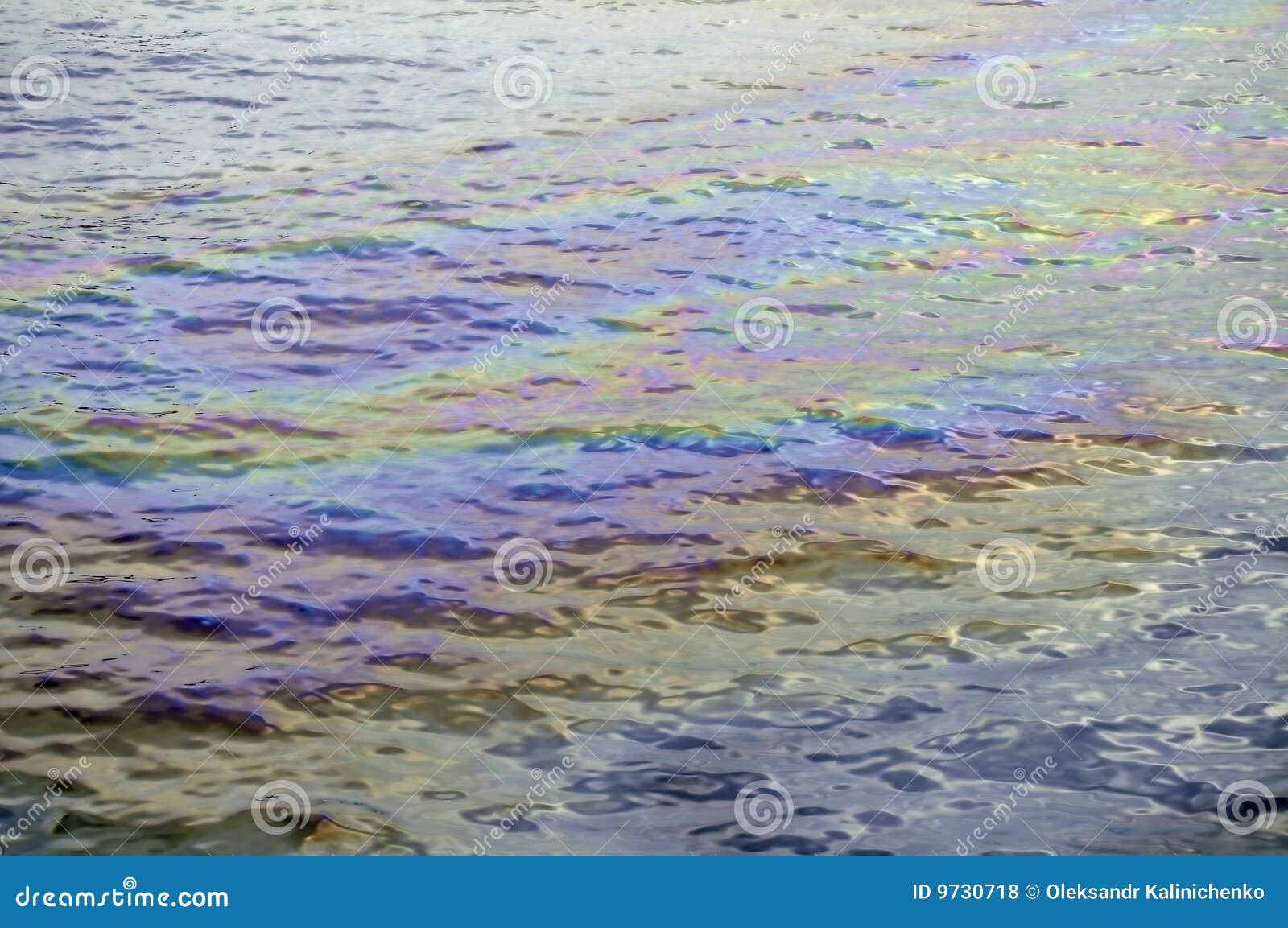 Oil Slick Iridescent Rainbow Stock Photo - Image of color, garbage: 9730718