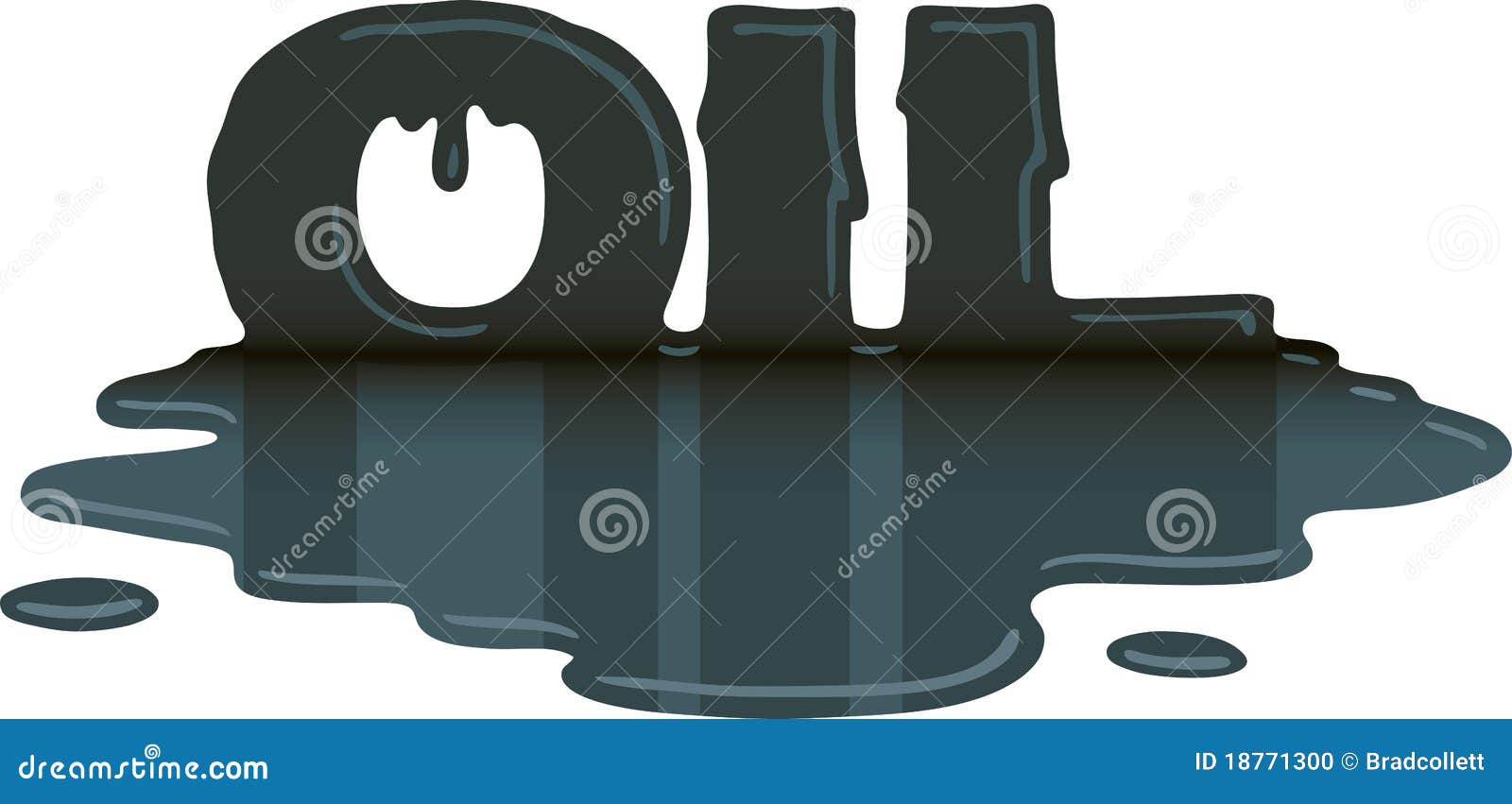 Oil Spill stock vector. Illustration of fuel, blue, warning - 18771300