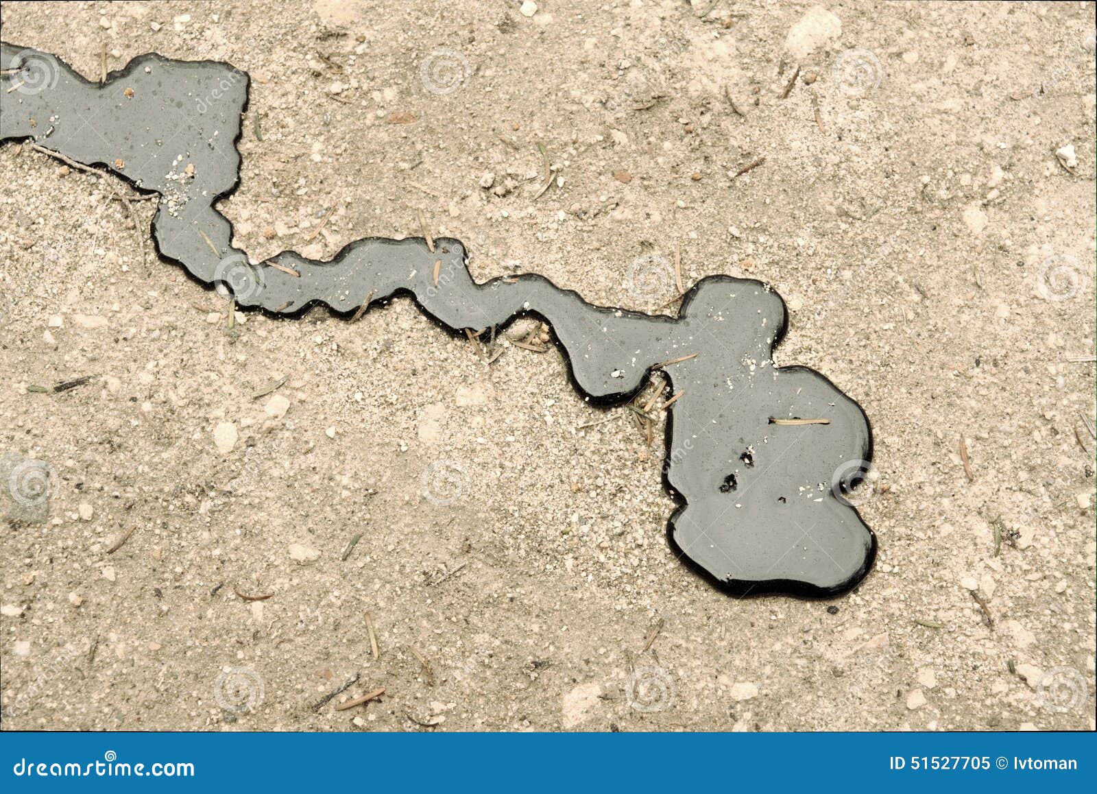 Oil spill stock image. Image of dirty, flow, black, liquid - 51527705