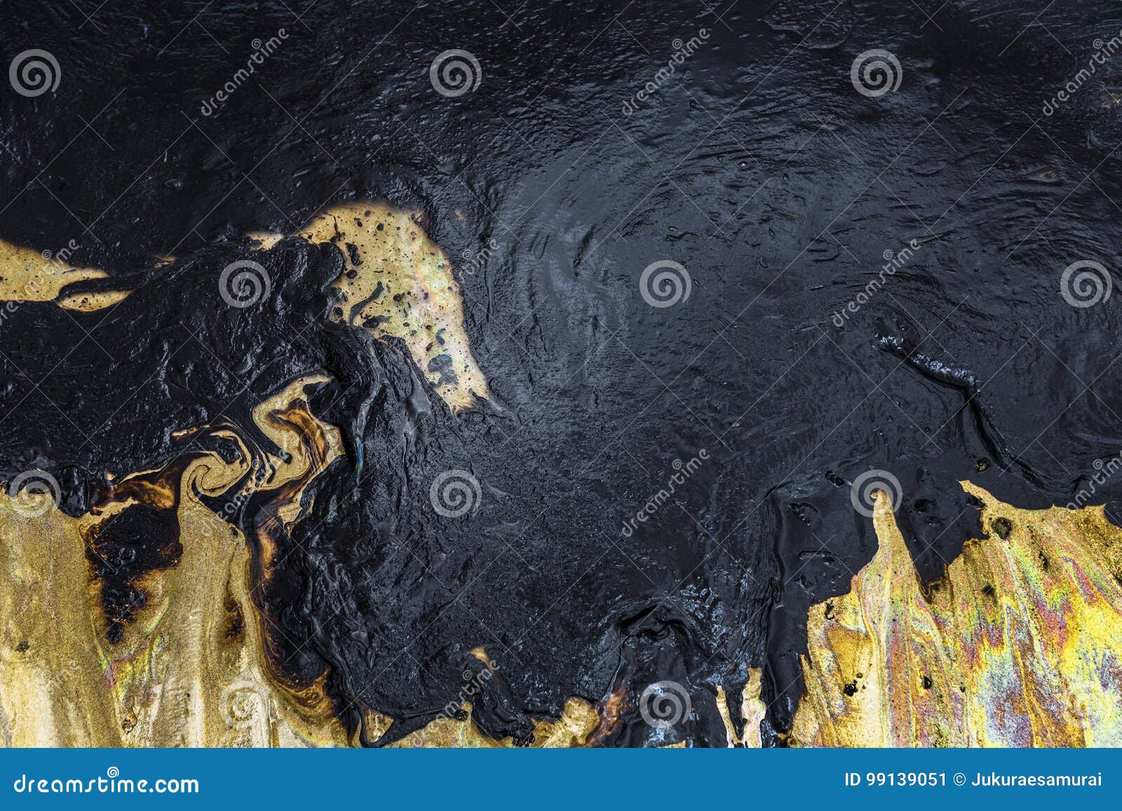 Oil Spill Texture on the Sand Beach Stock Image - Image of industrial ...
