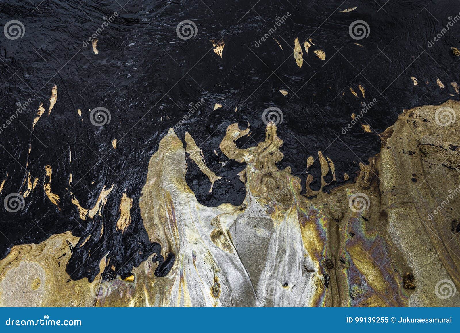 Oil Spill Texture on the Sand Beach Stock Image - Image of travel ...