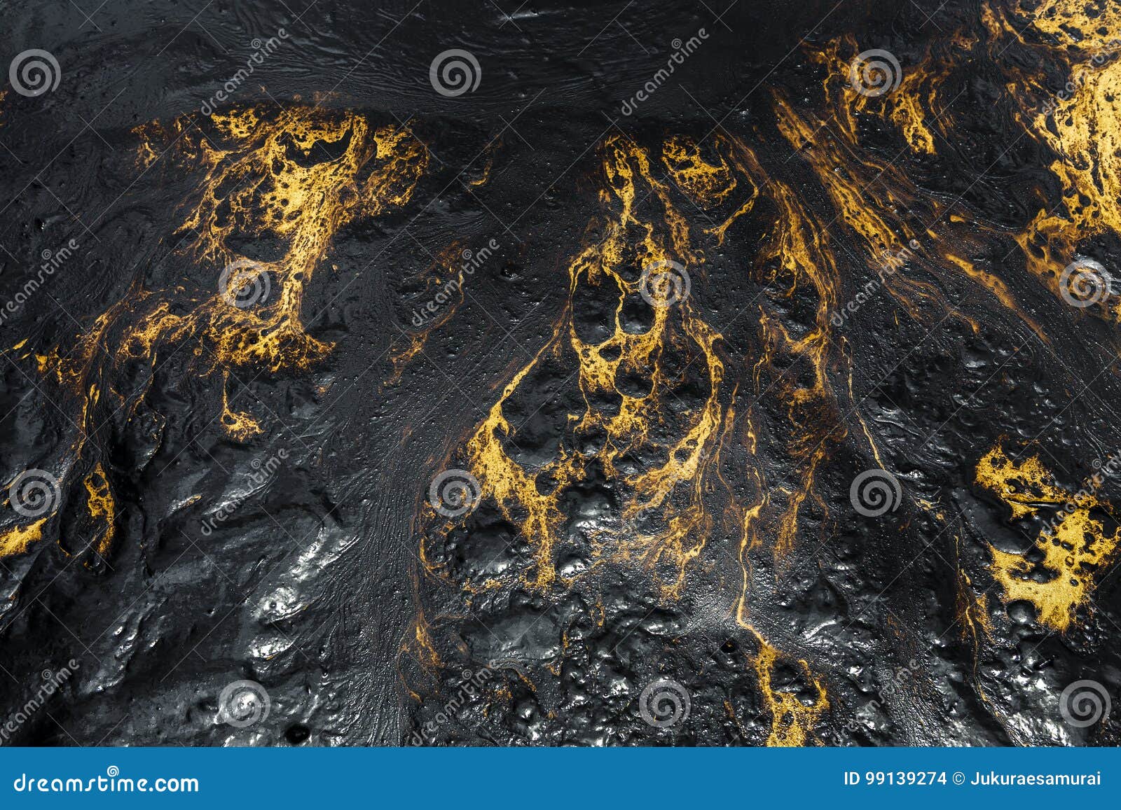 Texture Of Crude Oil Spill On The Surface Of The Soil Royalty-Free ...