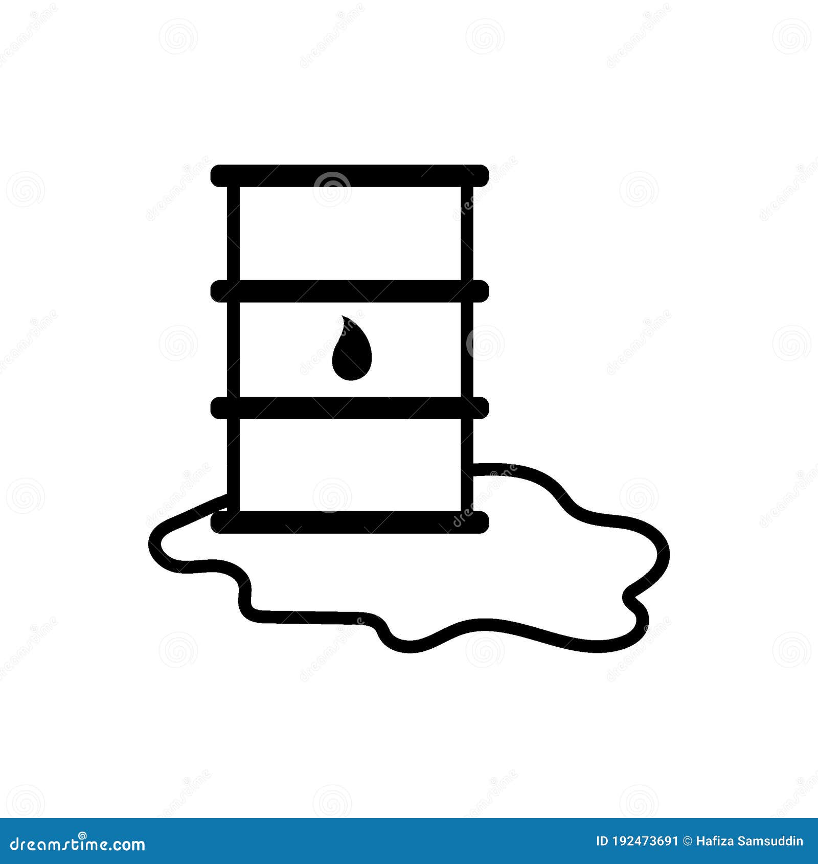 Oil Spill. Vector Illustration Decorative Design Stock Vector ...