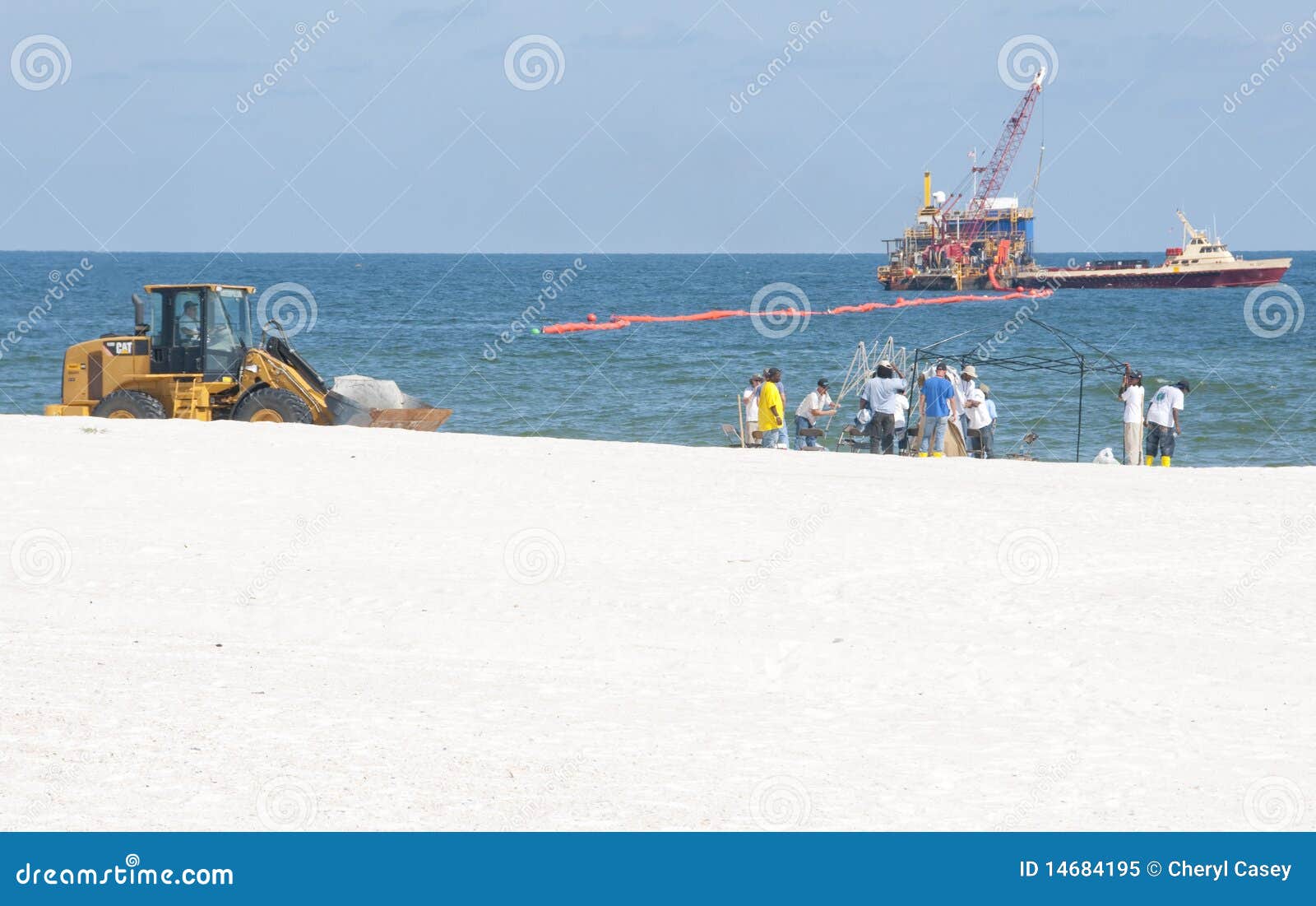 Oil Spill Workers at Seashore Editorial Image - Image of health ...