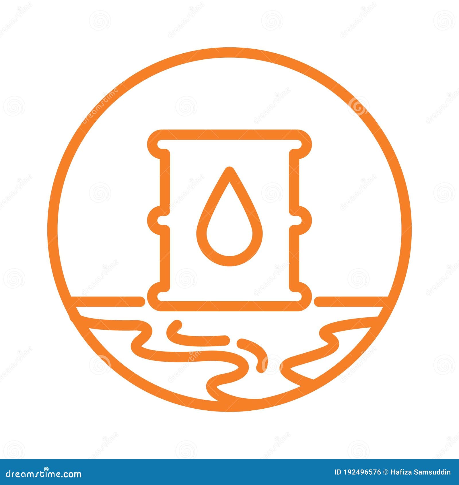 Oil Spillage. Vector Illustration Decorative Design Stock Vector ...