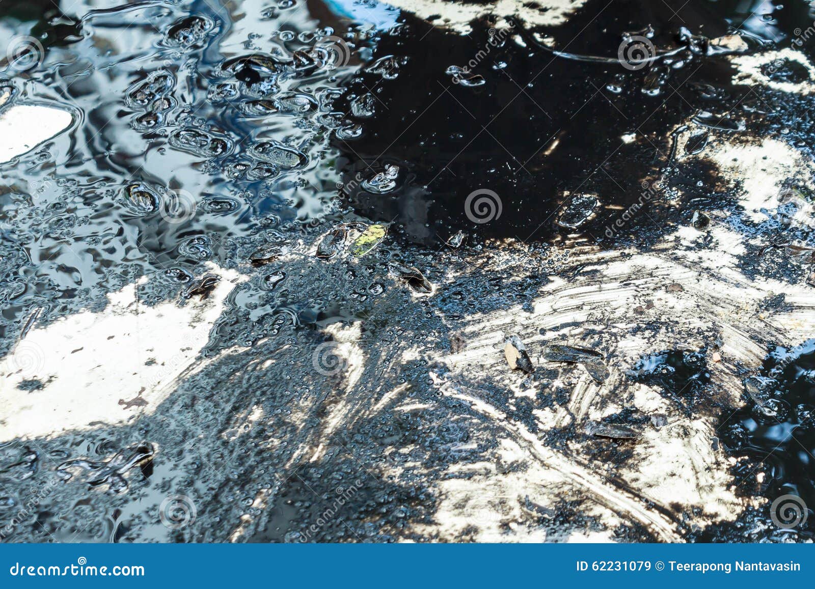 Oil Spills. stock image. Image of rayong, environment - 62231079