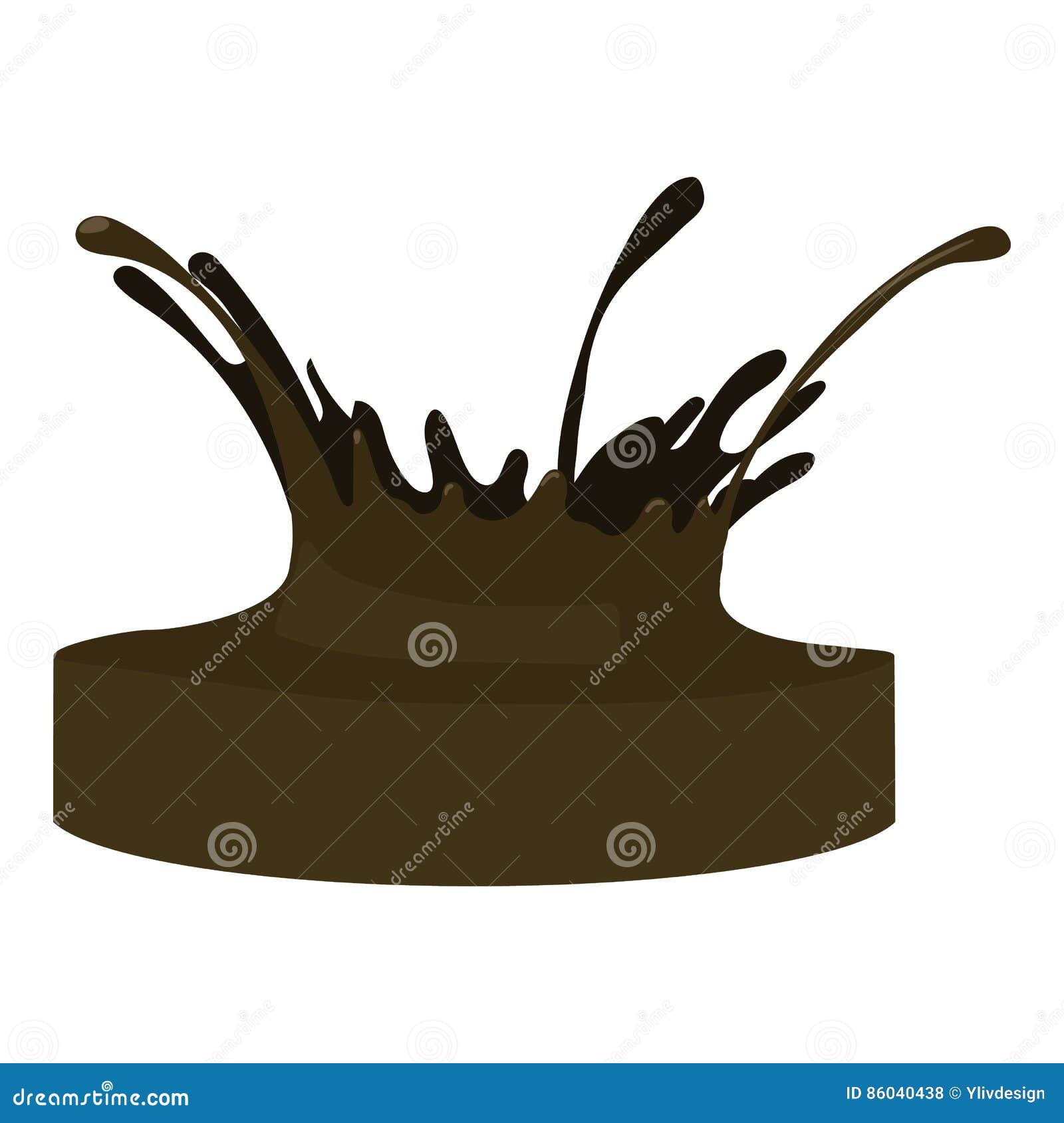 Oil Splash Icon, Cartoon Style Stock Vector - Illustration of ...