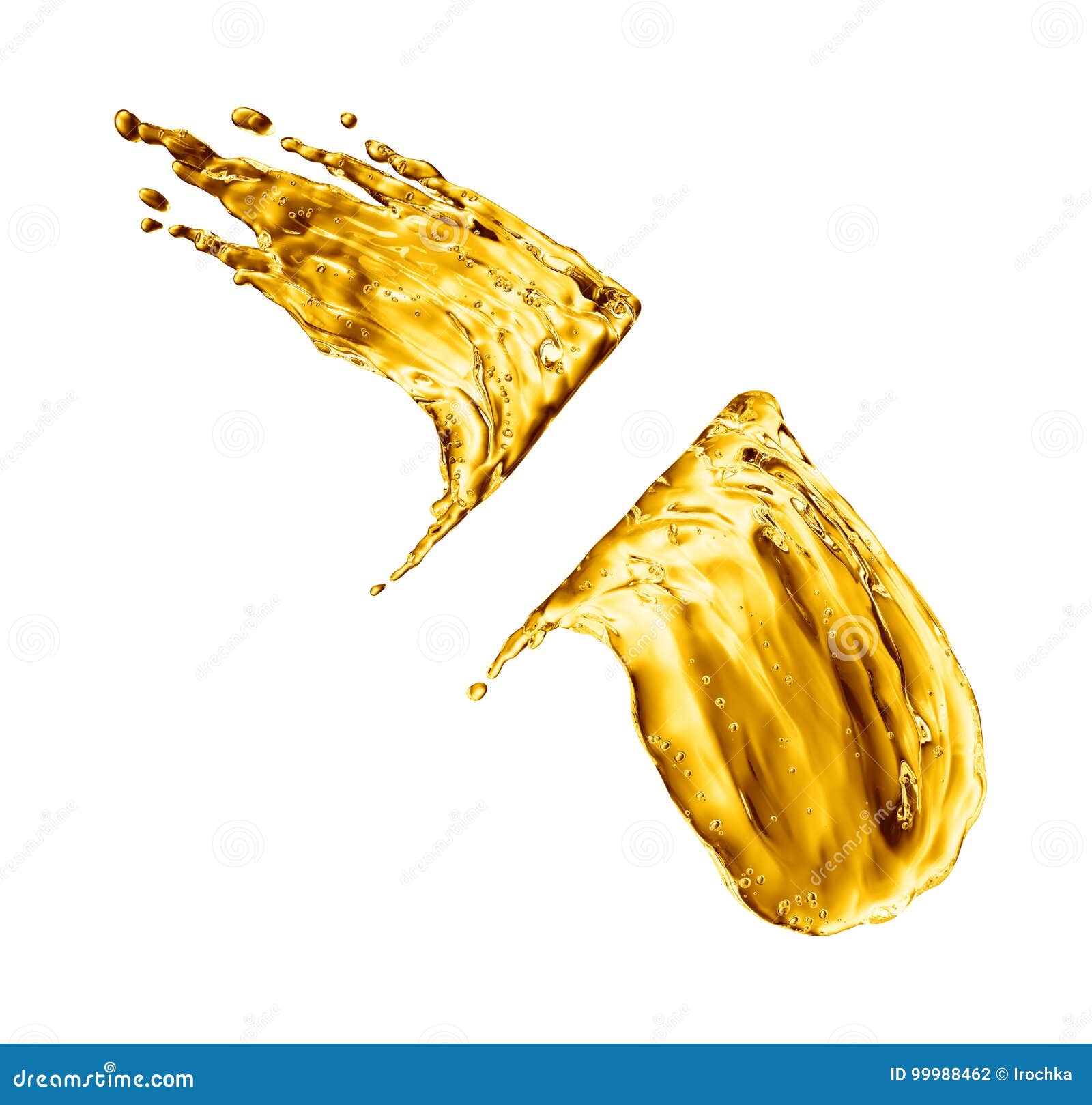 Oil Splash on White Background Stock Illustration - Illustration of ...