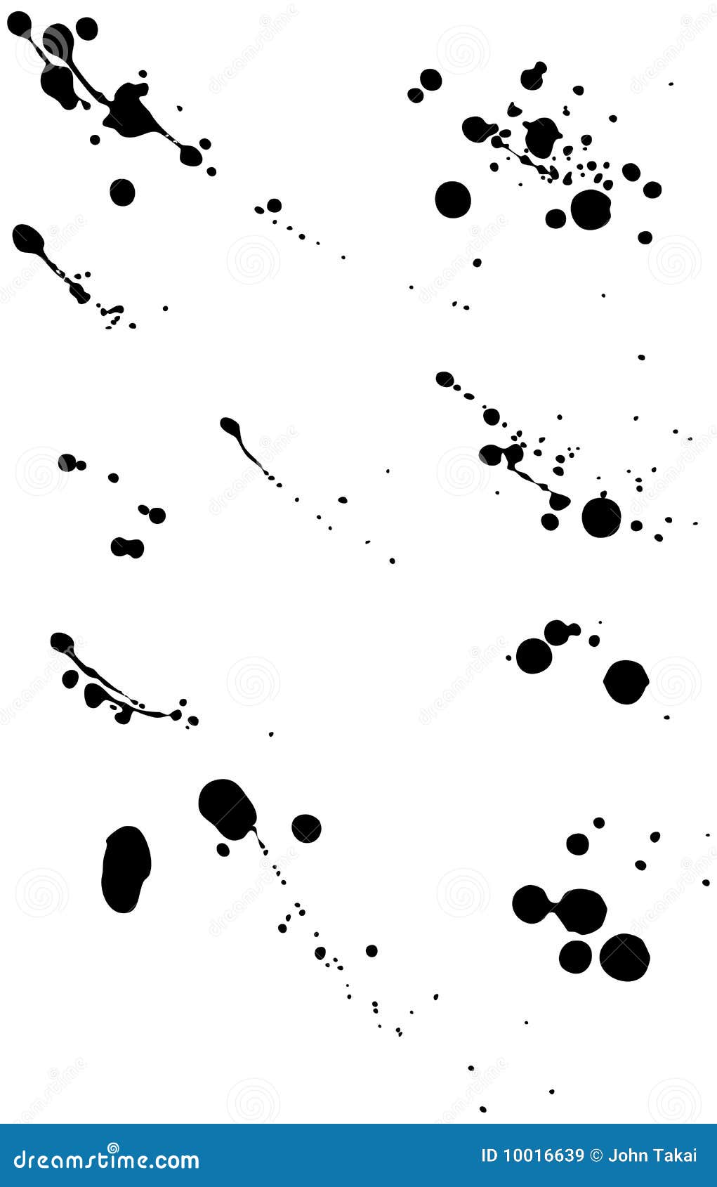 Oil Spots stock vector. Illustration of black, drop, blot - 10016639
