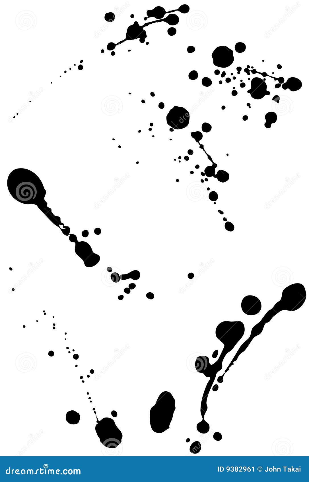 Oil Spots stock vector. Illustration of spat, splat, design - 9382961