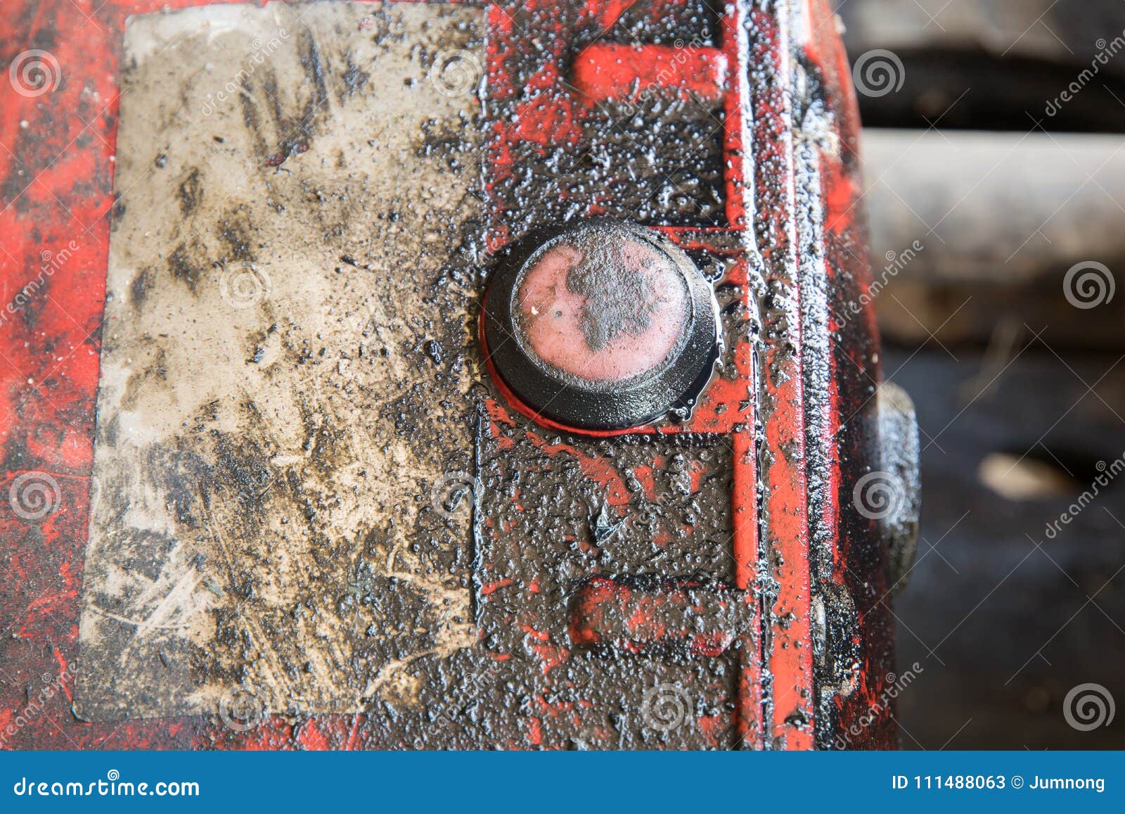 Oil stain from old engine stock image. Image of leak - 111488063