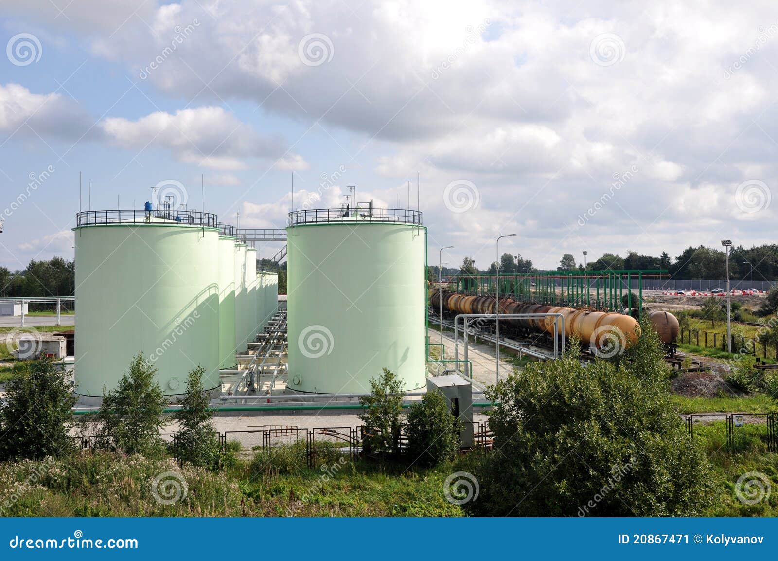 Oil Storage stock image. Image of industry, large, technology - 20867471