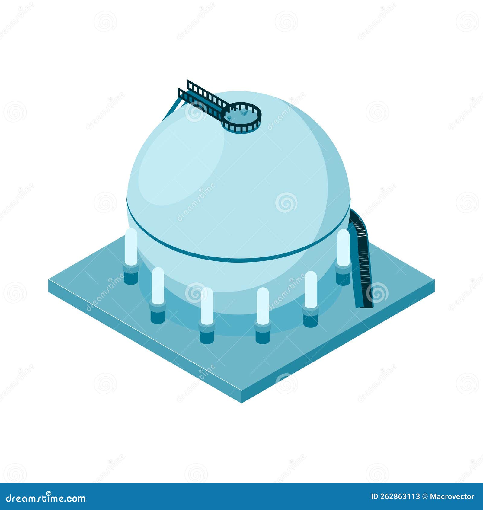 Oil Storage Building Composition Stock Vector - Illustration of earth ...