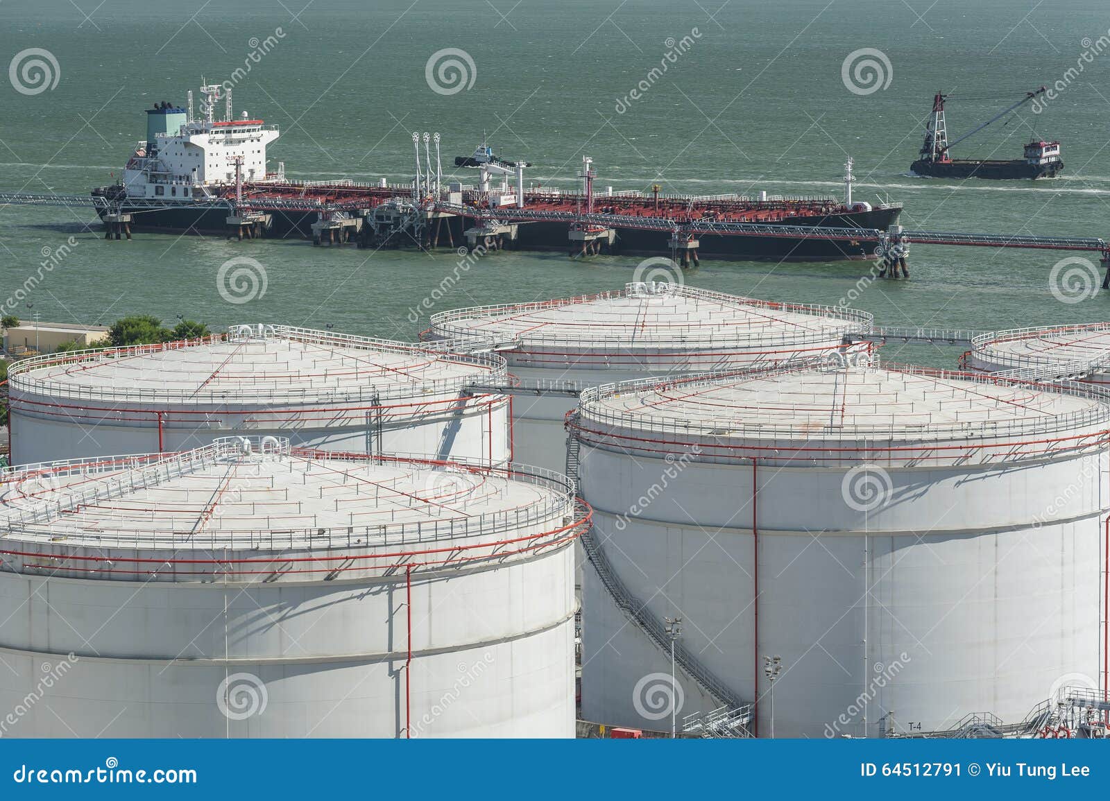 Oil Storage tank stock image. Image of hong, kong, harbour - 64512791