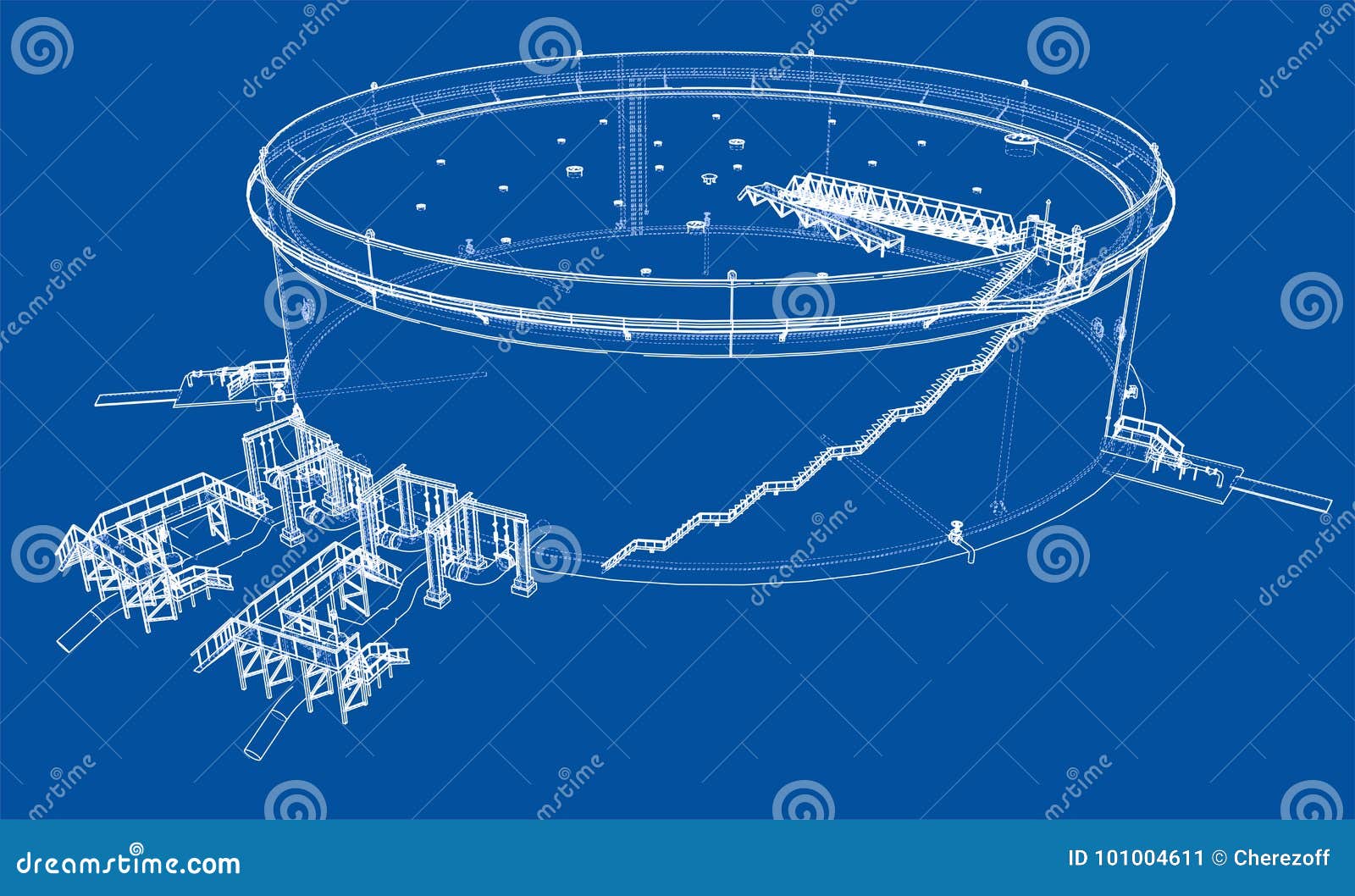 Oil storage tank. Vector stock vector. Illustration of icon - 101004611