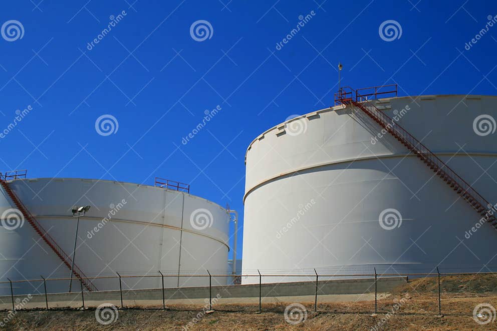 Oil Storage Tanks stock image. Image of storage, architecture - 5415003