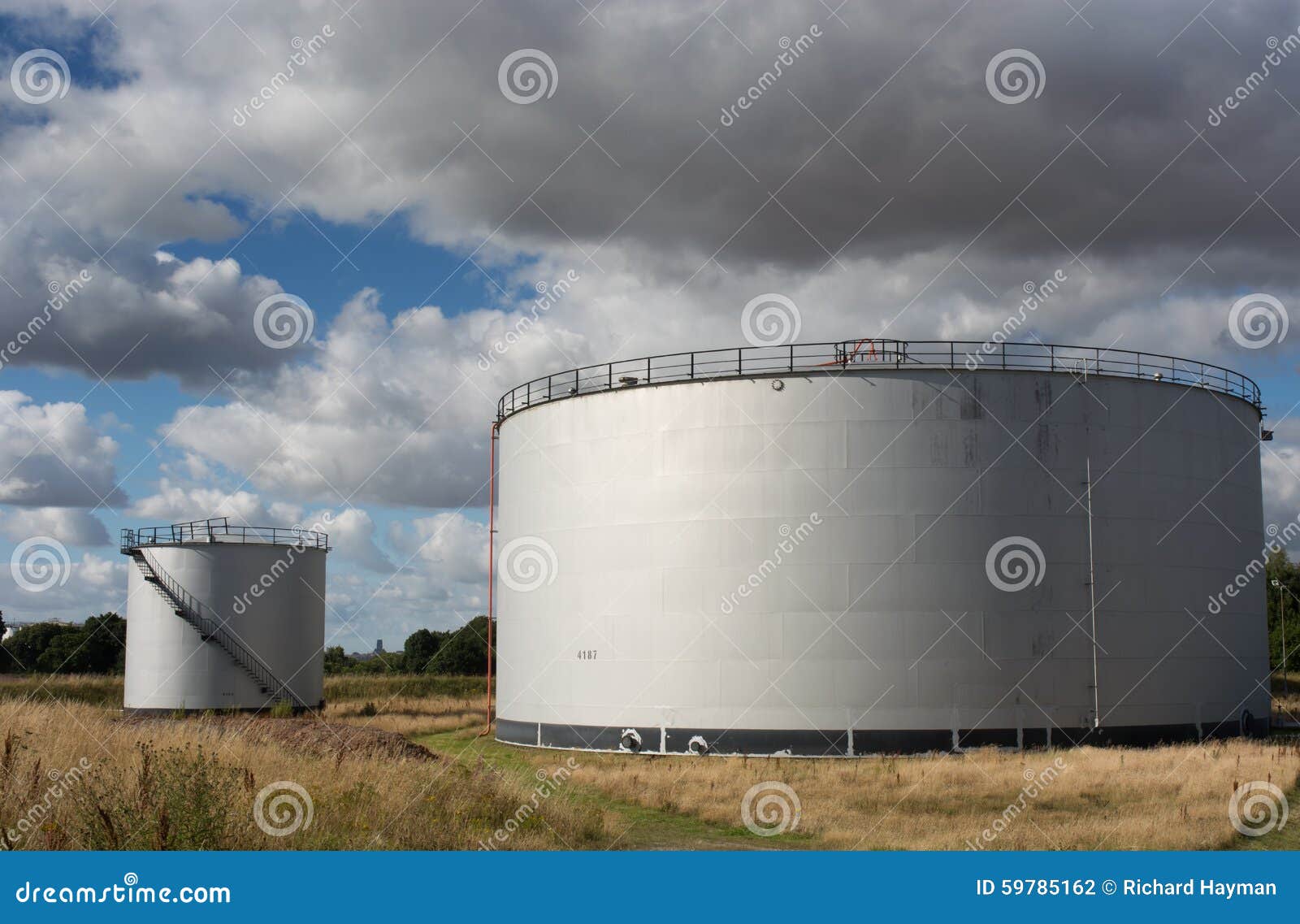 Oil storage tanks stock photo. Image of petrol, petroleum - 59785162
