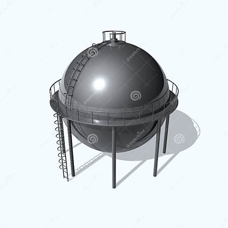 Oil tank stock illustration. Illustration of liquid, chemistry - 11846698