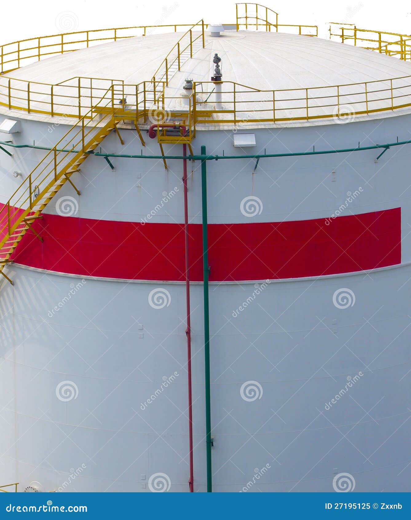 Oil tank stock image. Image of industry, orange, factory - 27195125