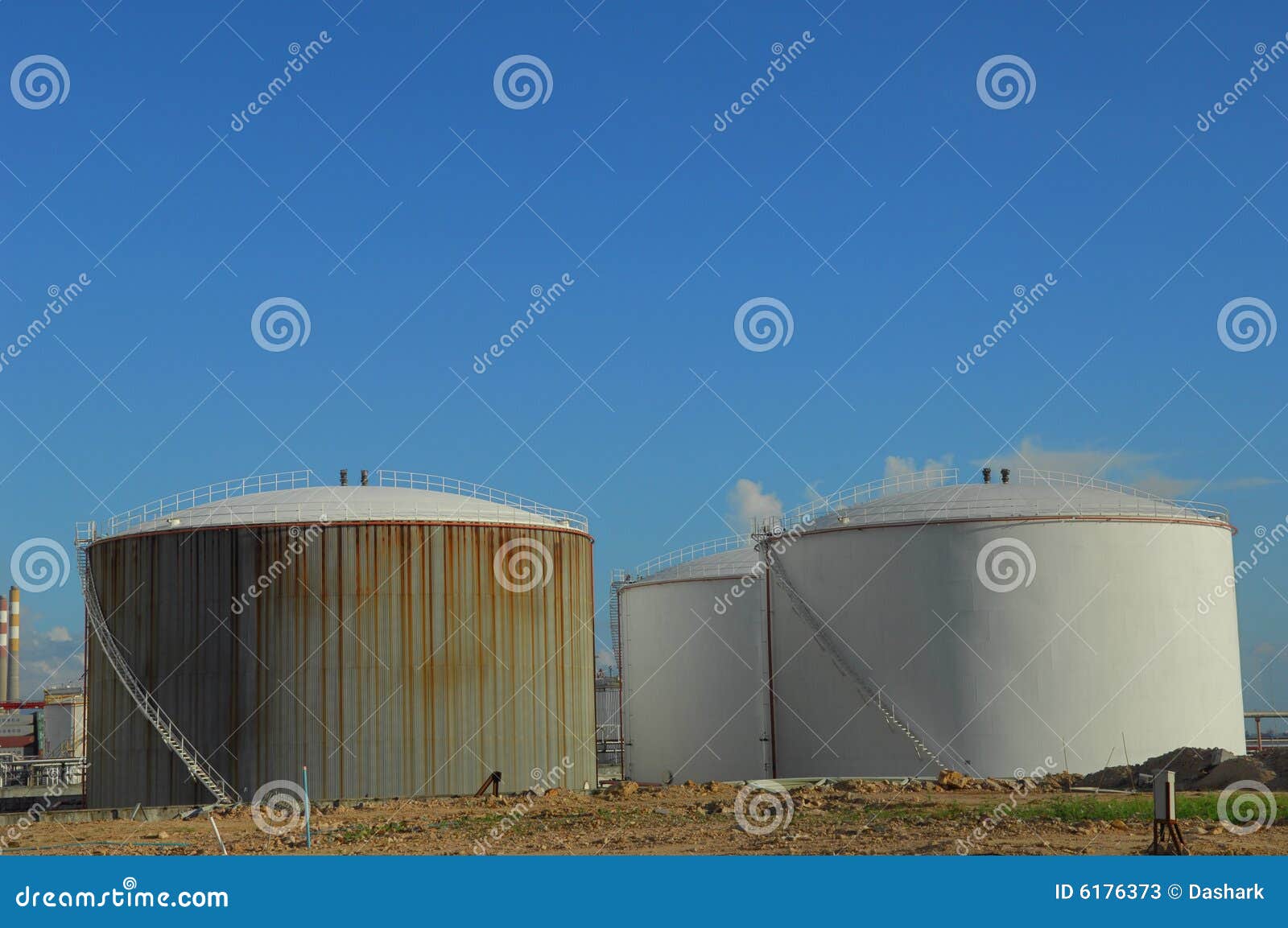 Oil tank stock image. Image of fuel, plant, complexity - 6176373