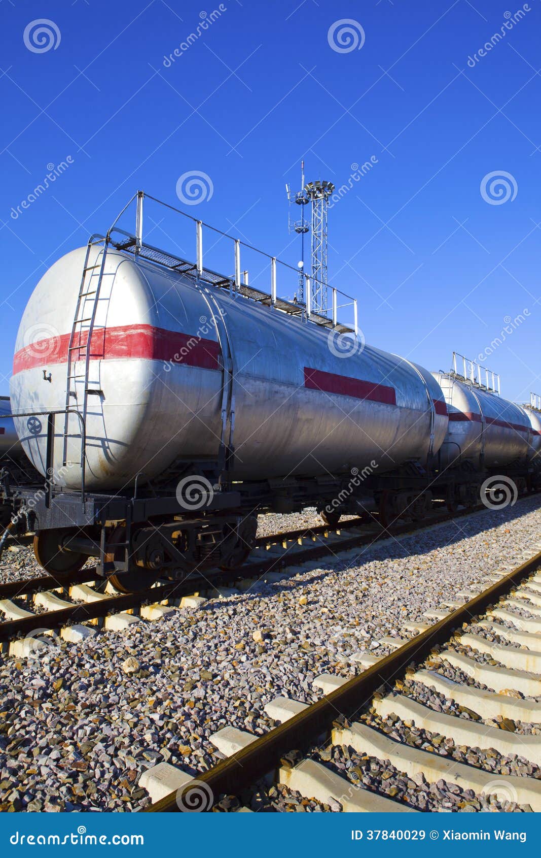 Oil tank train stock image. Image of heavy, move, delivery - 37840029