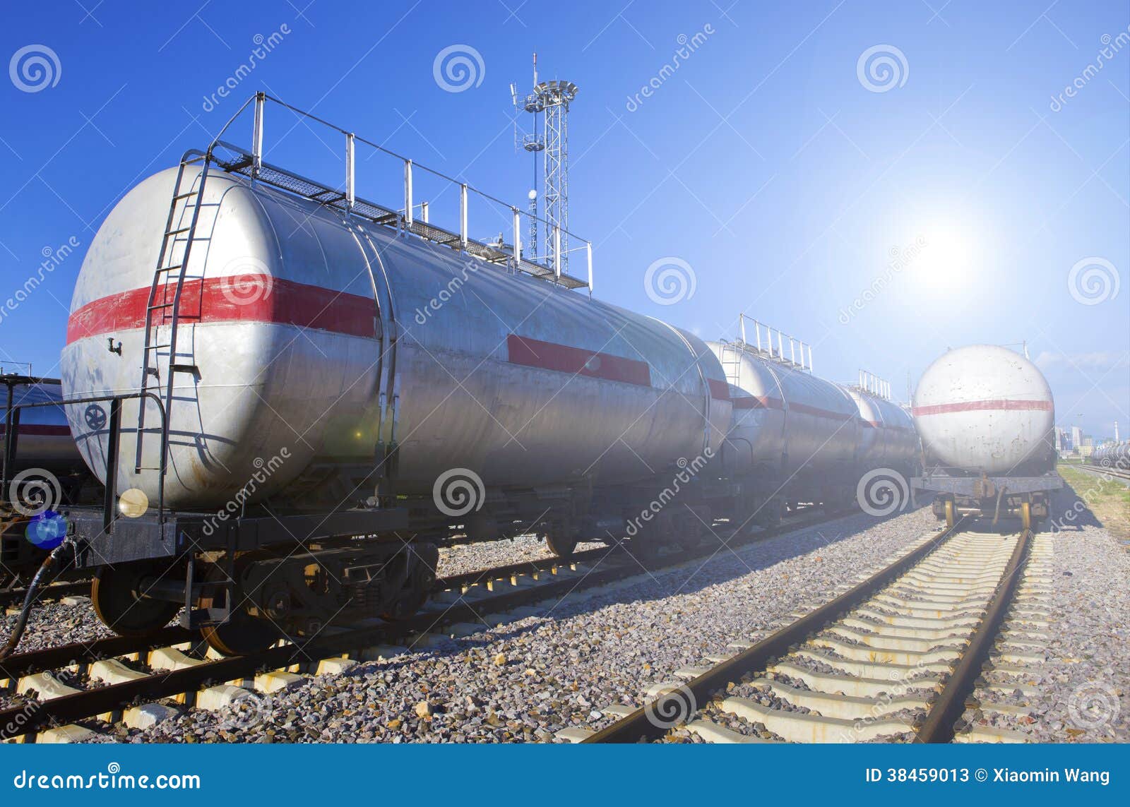 Oil tank train stock image. Image of petroleum, move - 38459013