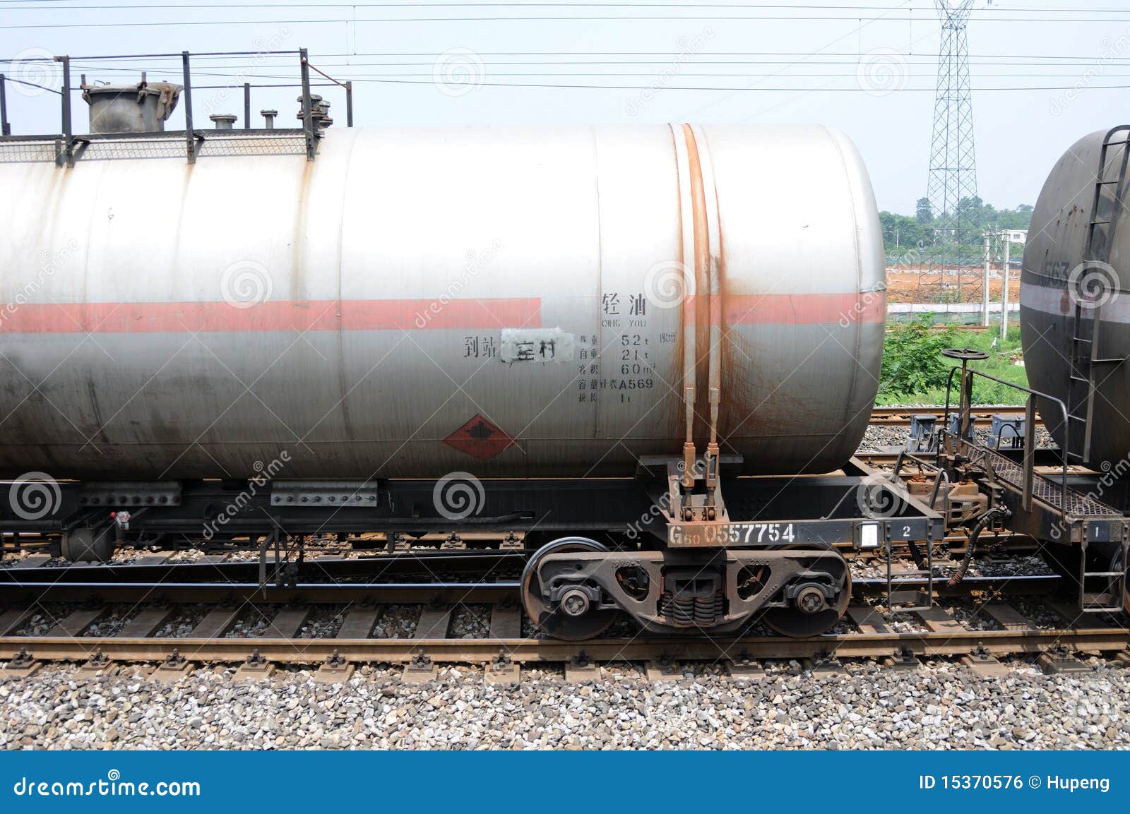 Oil tank truck train stock photo. Image of develop, blue - 15370576