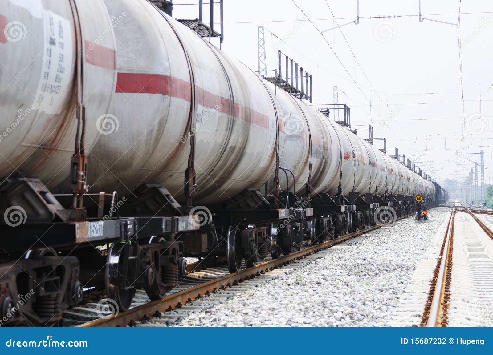 Oil tank truck train stock photo. Image of freight, charge - 15687232