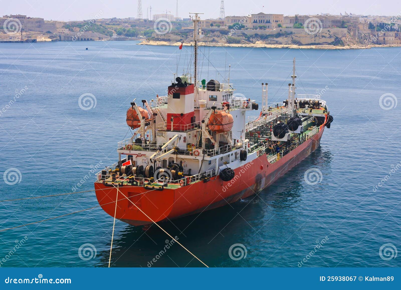 Oil tanker stock image. Image of colors, anchor, carrier - 25938067