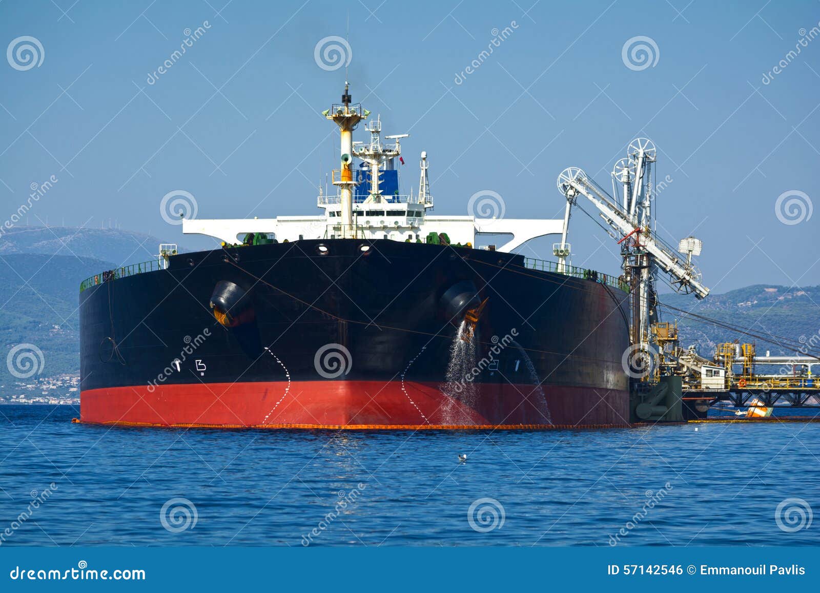 Oil tanker stock photo. Image of cargo, danger, moored - 57142546