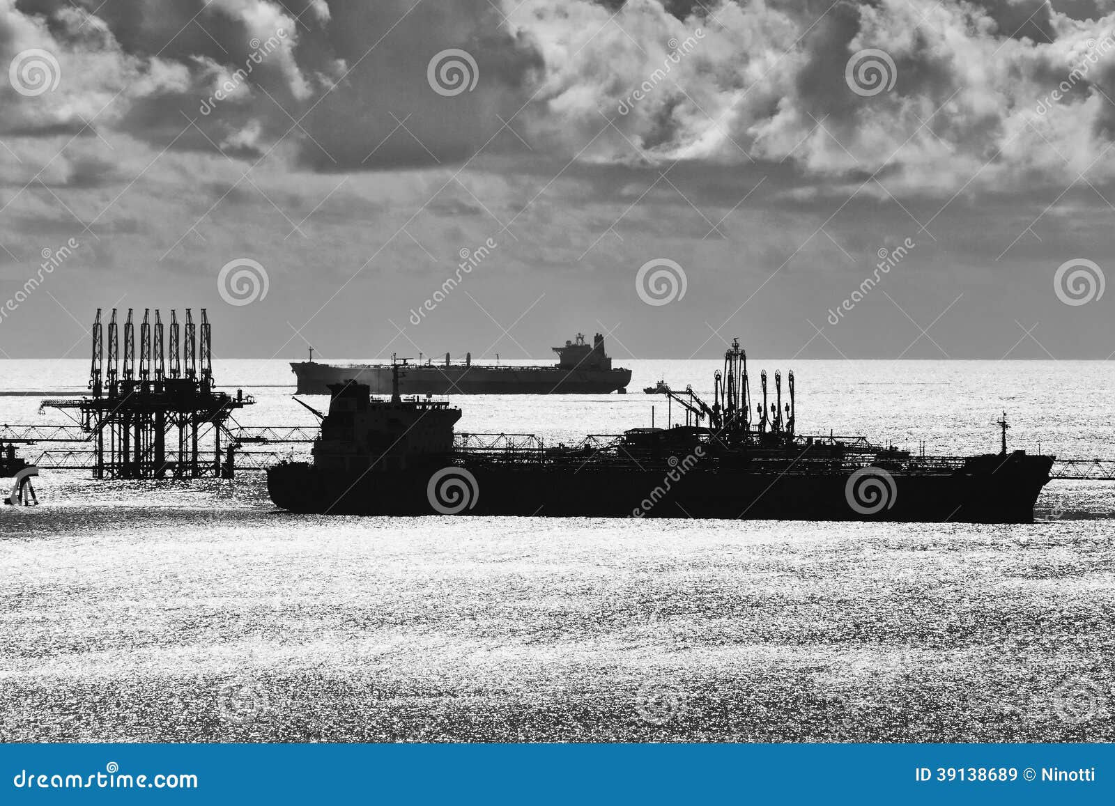 Oil tanker stock image. Image of nautical, blue, ocean - 39138689