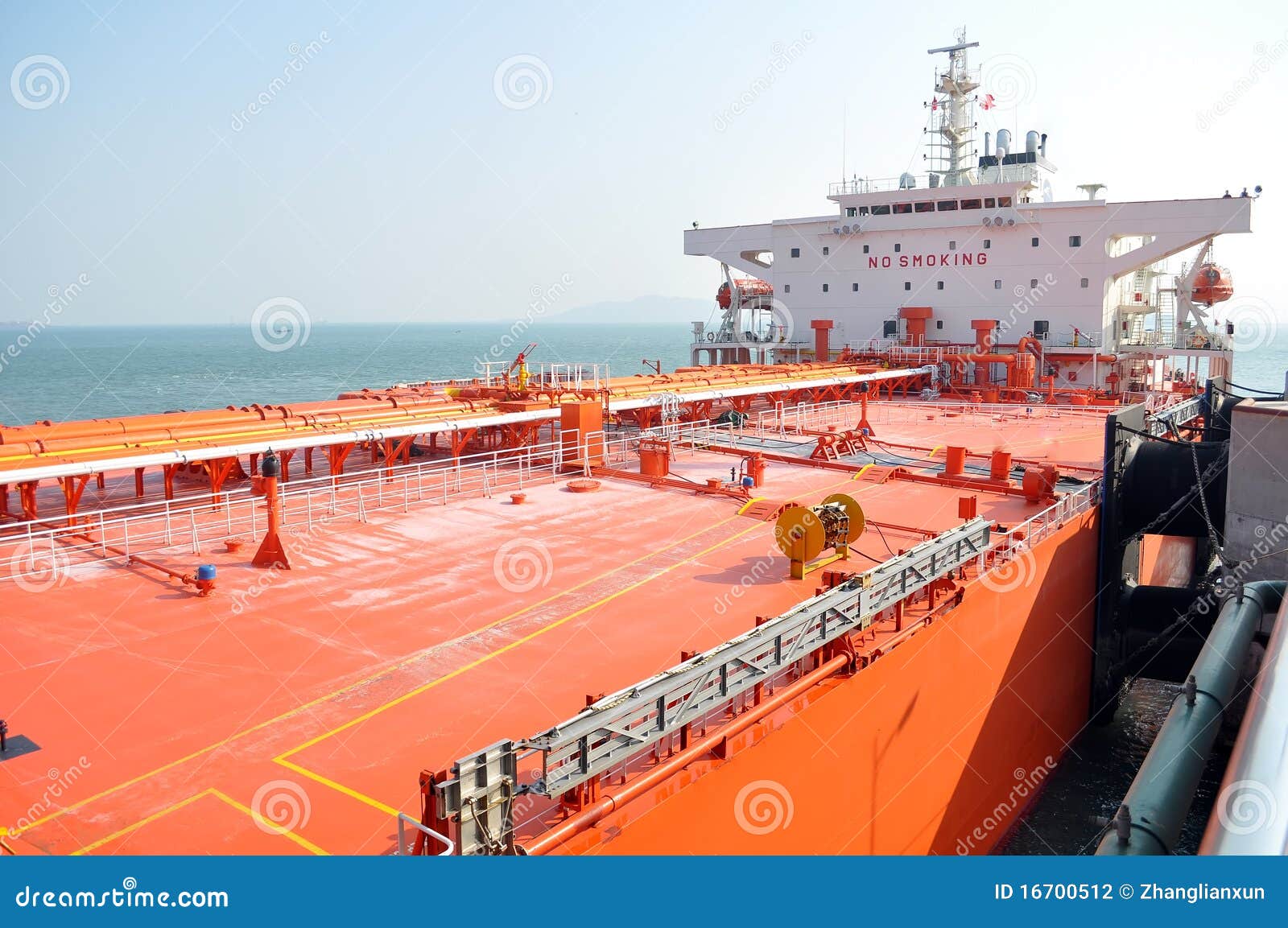 Oil tanker ship in port stock photo. Image of fire, handling - 16700512