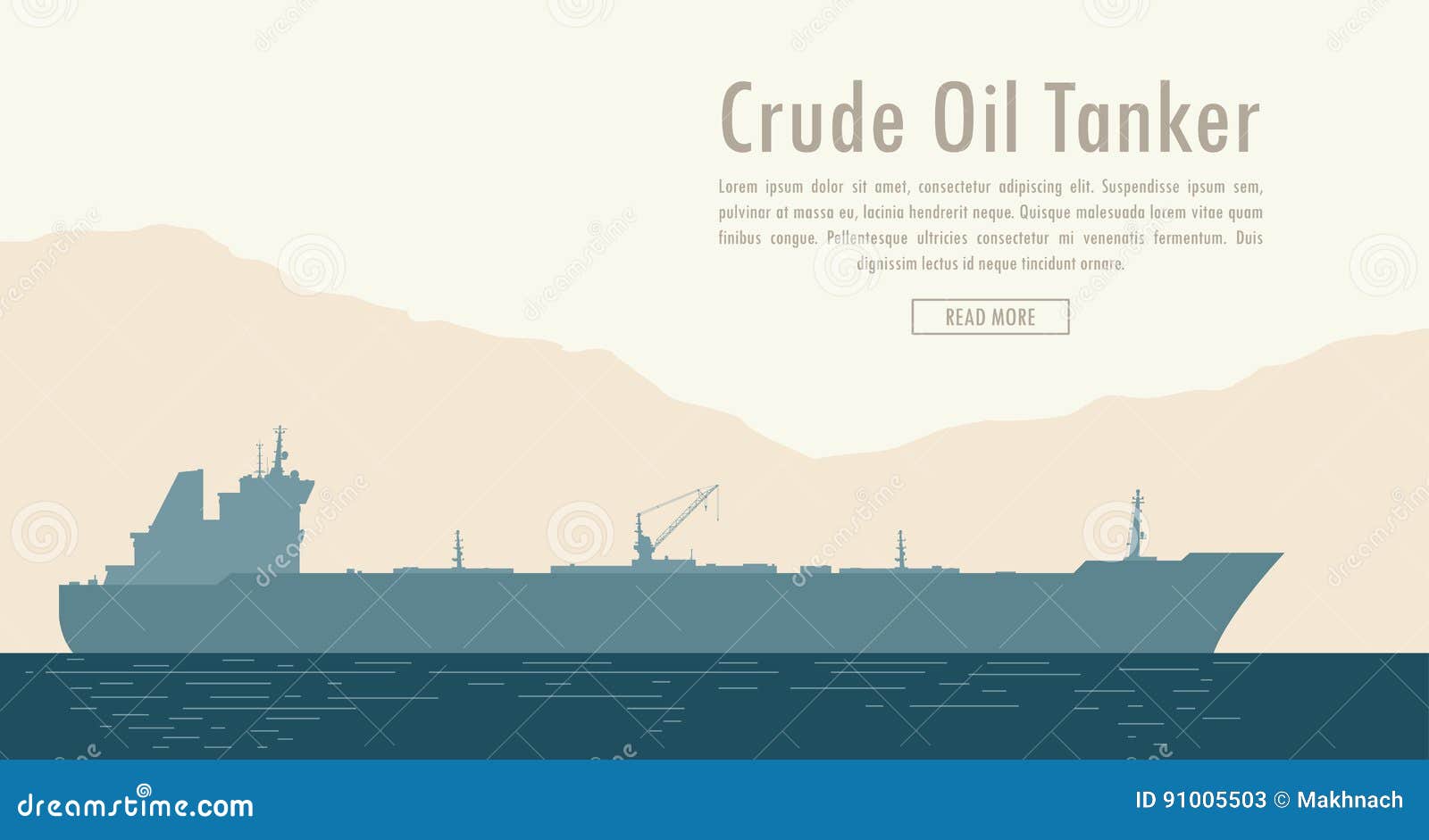 Oil Tanker. Vector Illustration Stock Vector - Illustration of ...