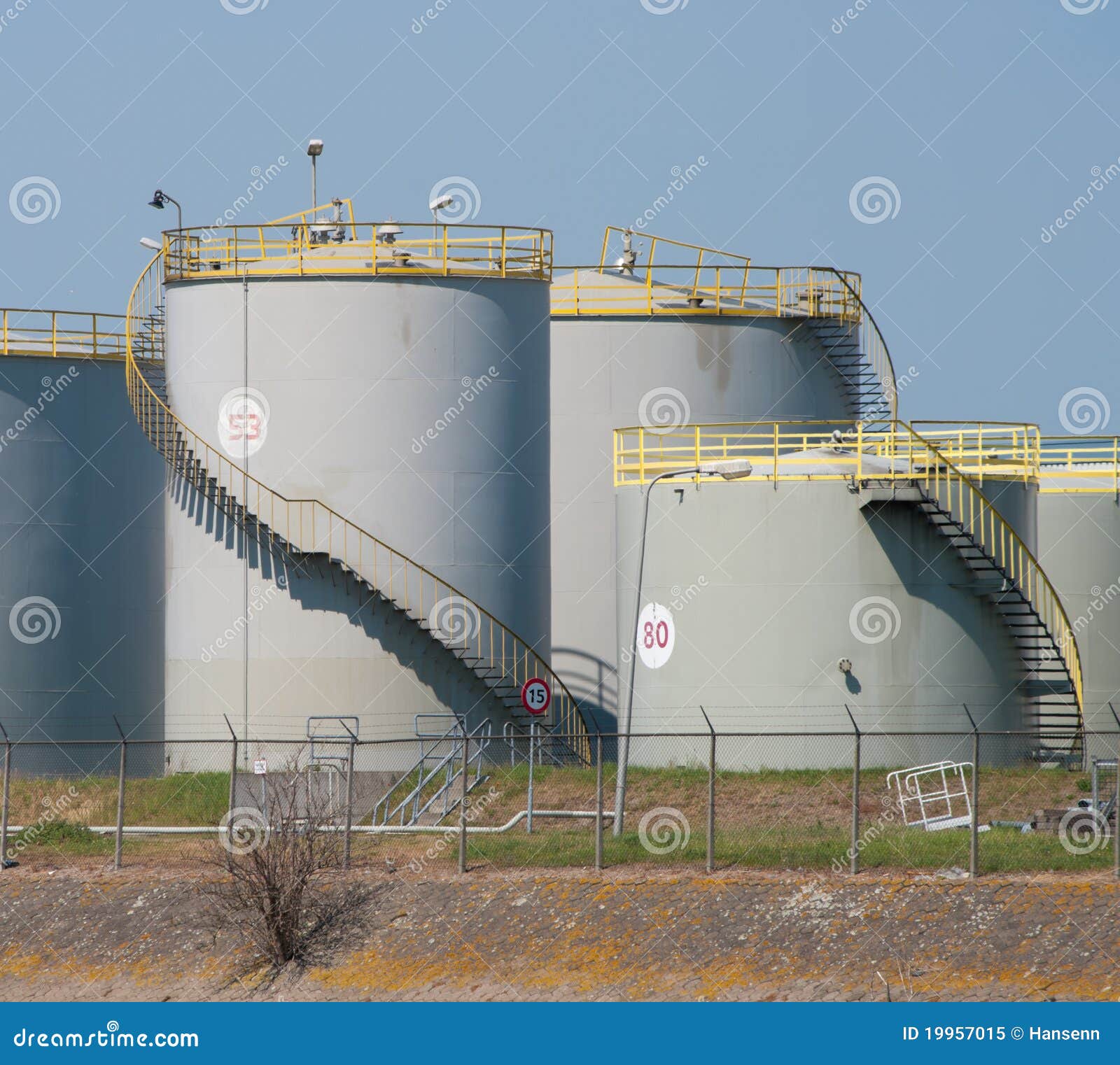 Oil tanks stock image. Image of environment, maasvlakte - 19957015