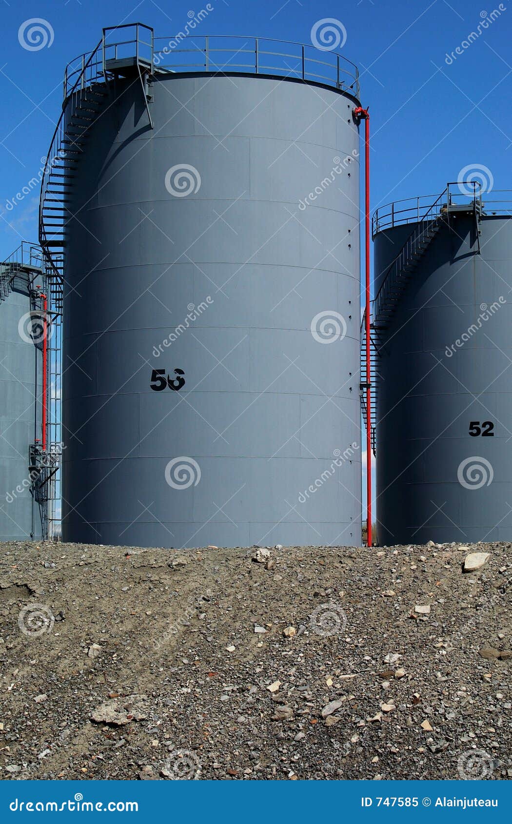 Oil tanks 2 stock image. Image of pipes, refinery, montreal - 747585