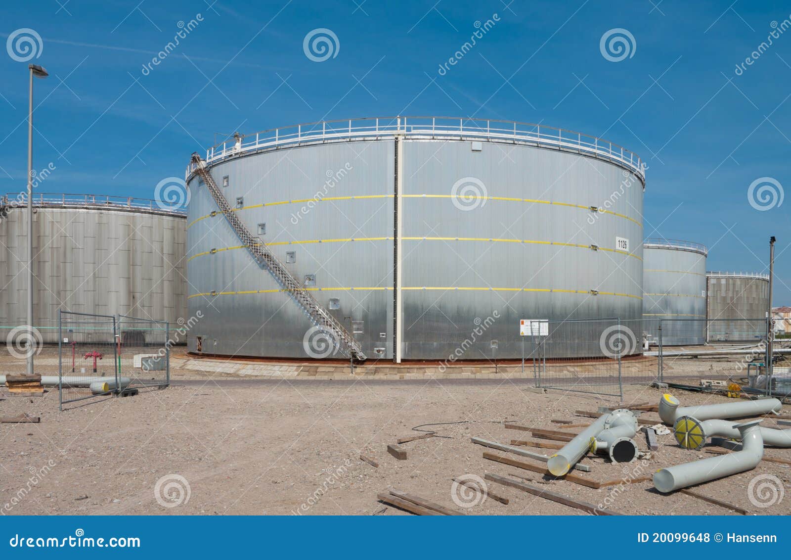 Oil tanks stock photo. Image of metal, flammable, fuel - 20099648