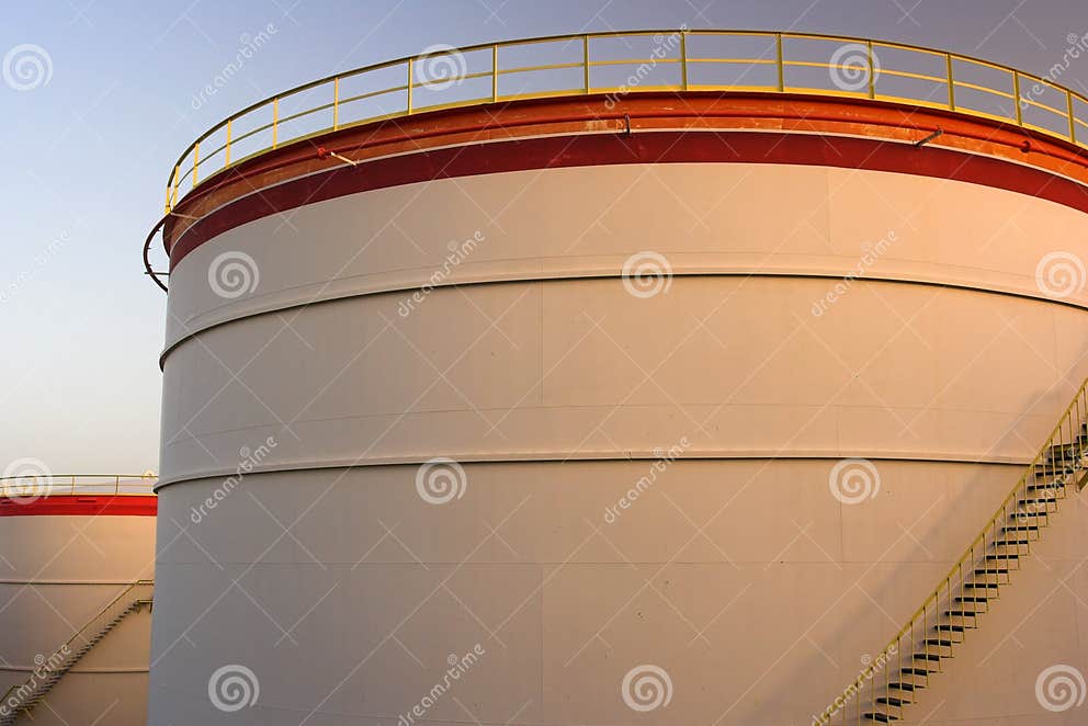 Oil Tanks stock photo. Image of site, metal, industrial - 2254326