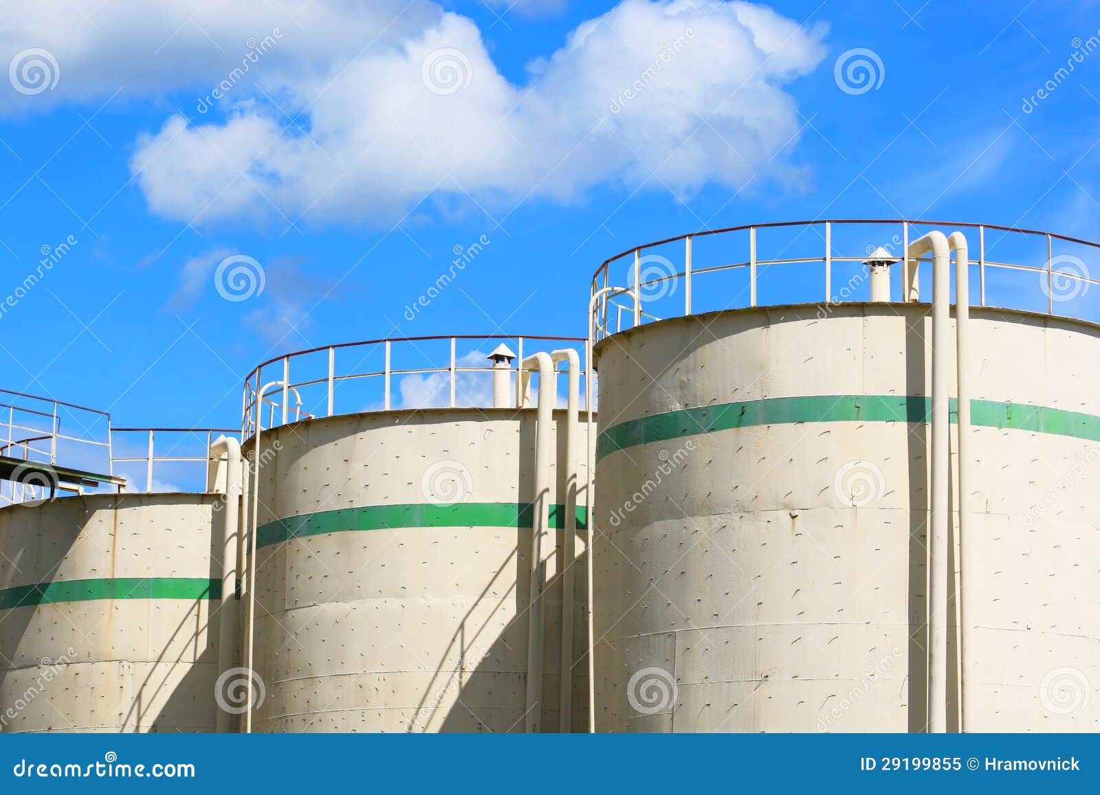 Oil tanks stock image. Image of equipment, global, natural - 29199855
