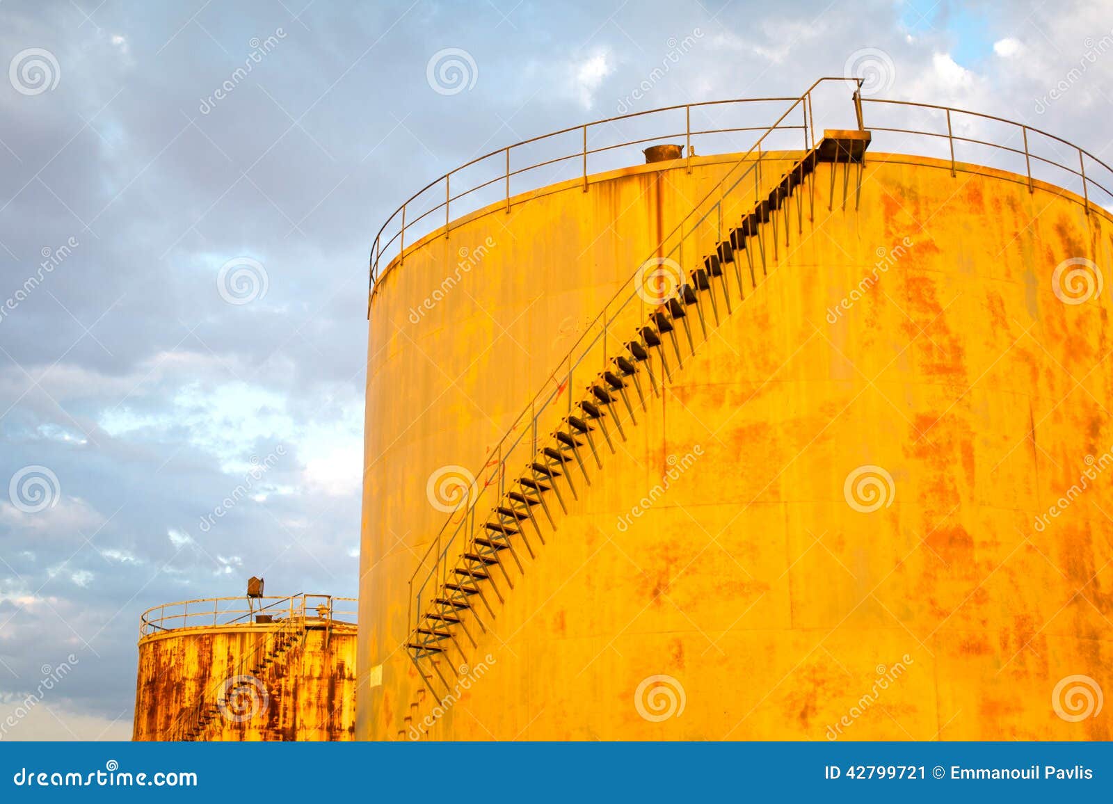 Rusty oil tanks stock image. Image of tanks, energy, metal - 42799721