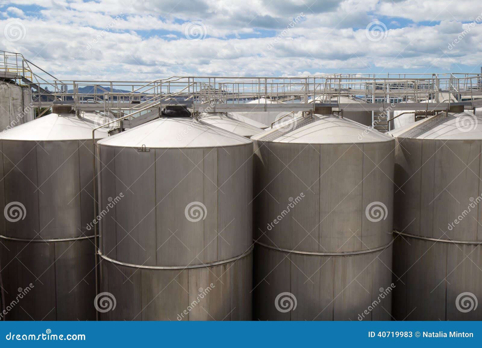Oil tanks stock image. Image of container, industrial - 40719983