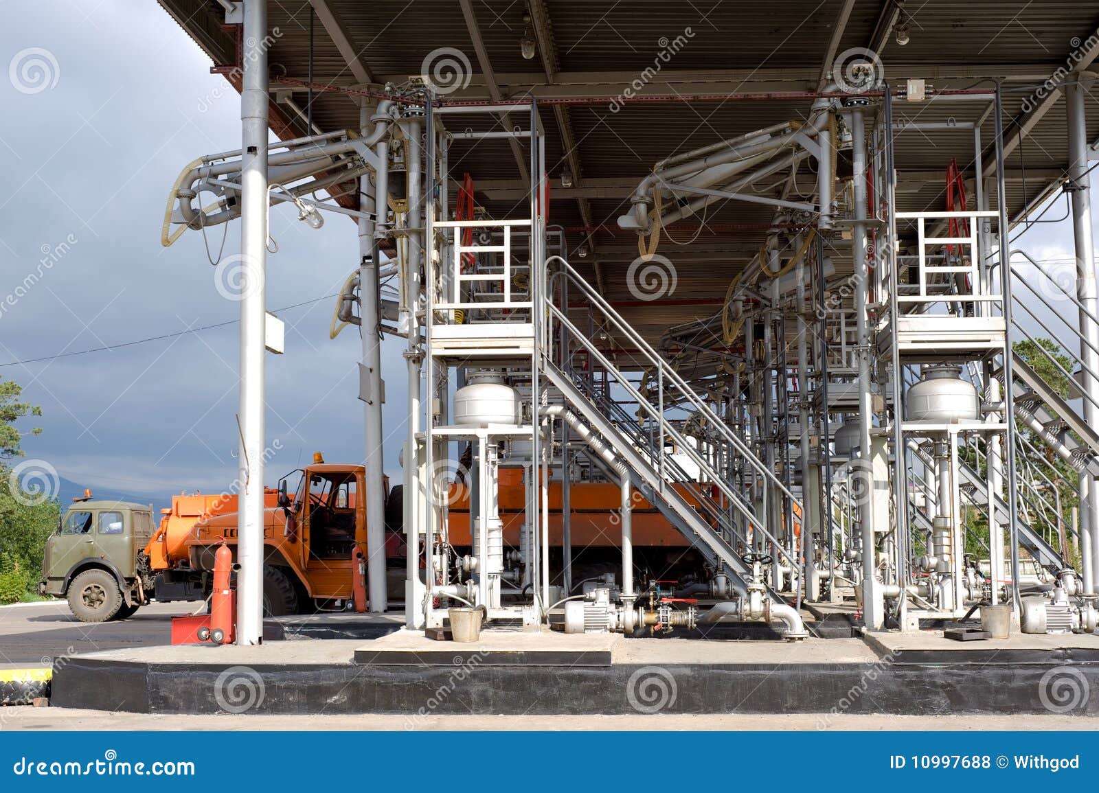 Oil terminal stock photo. Image of pump, refuelling, equipment - 10997688