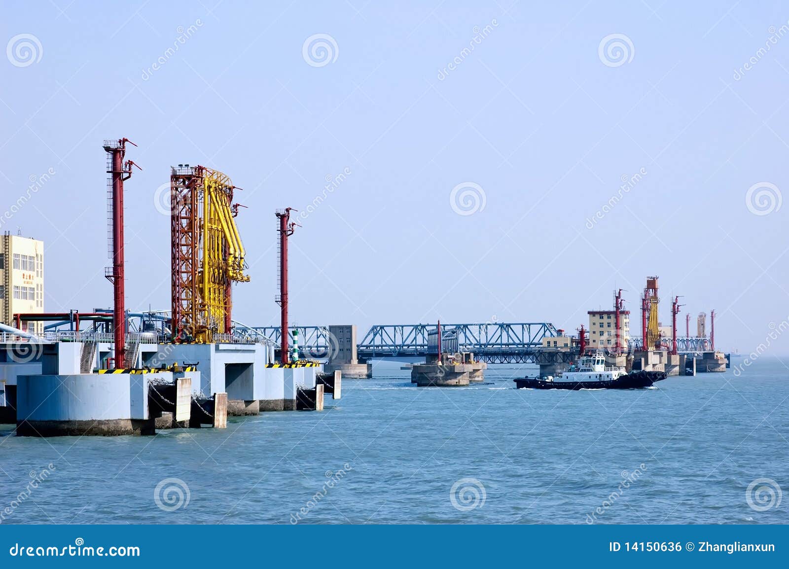 Oil terminal stock photo. Image of refinery, pumping - 14150636