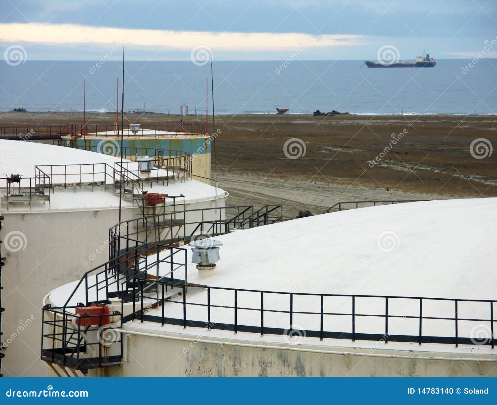 Oil terminal stock photo. Image of industrial, pipework - 14783140