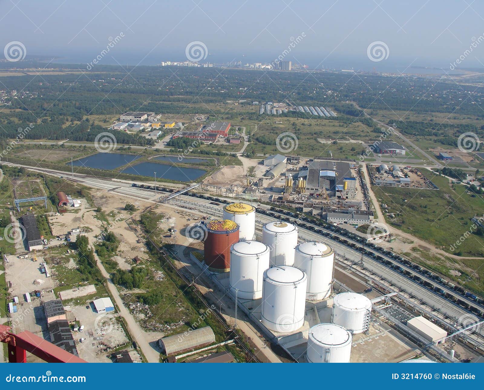 Oil terminal stock photo. Image of benzine, berthing, industry - 3214760