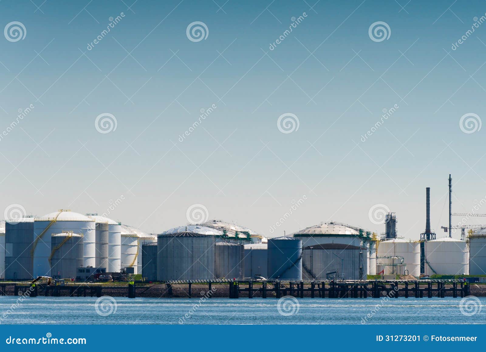 Oil terminal stock image. Image of harbour, petroleum - 31273201
