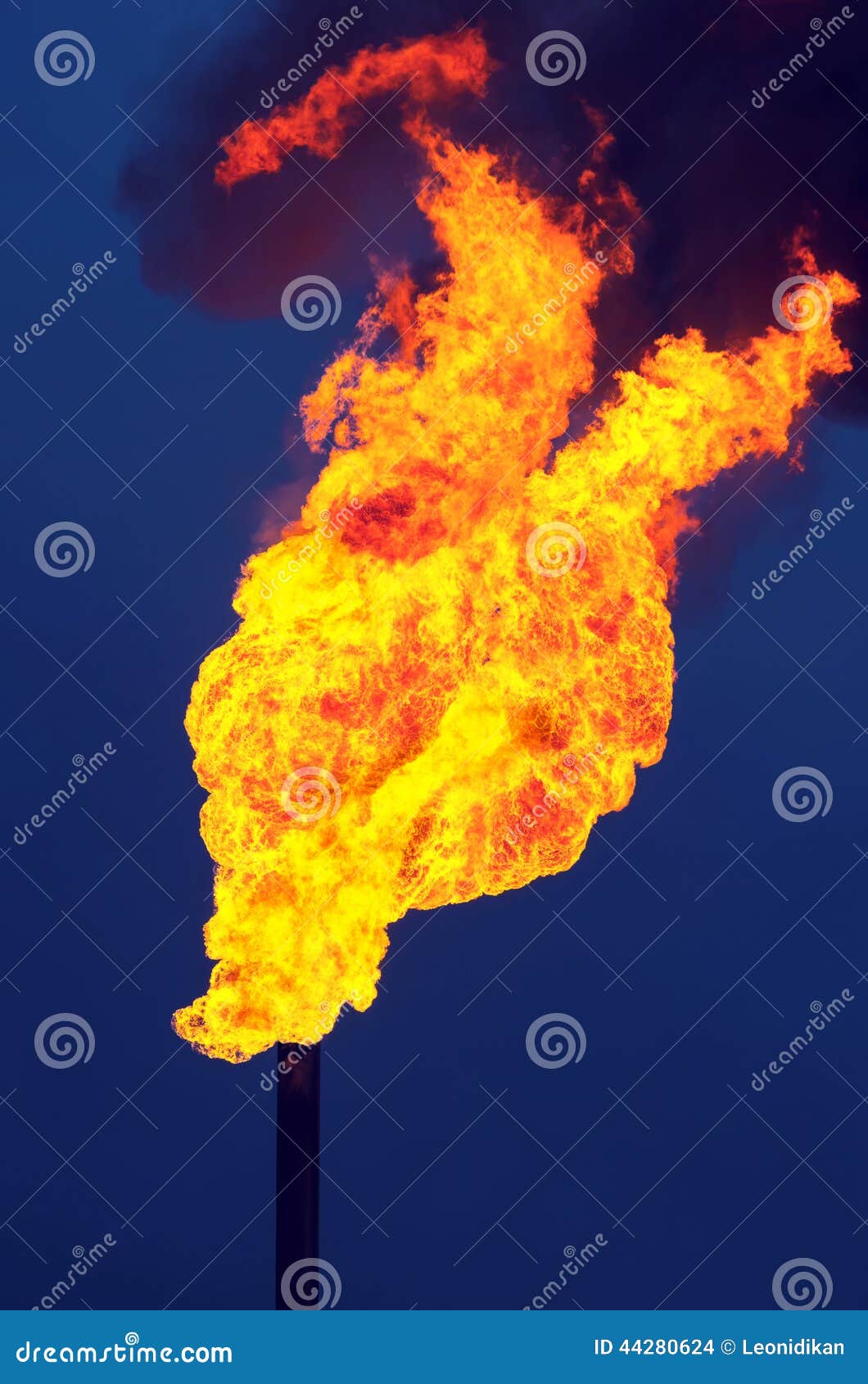 Oil Torch stock photo. Image of extraction, night, darkly - 44280624