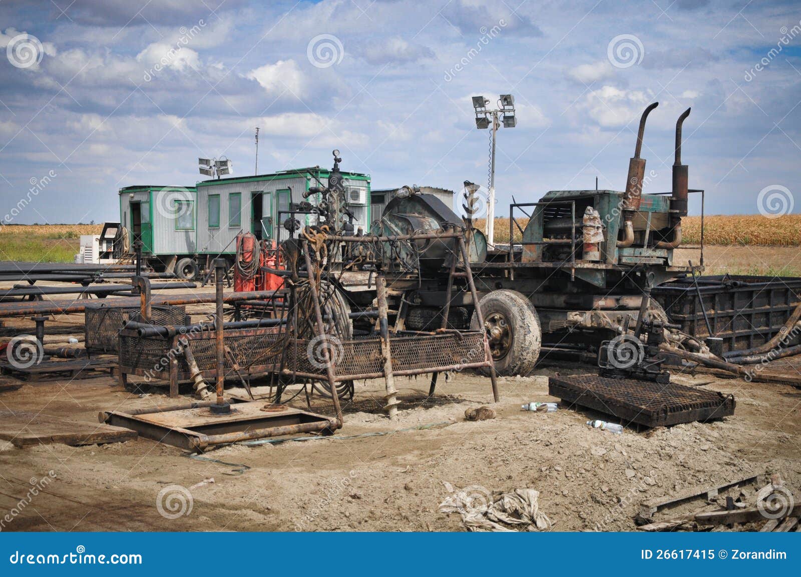 Oil tower stock image. Image of derrick, drilling, tower - 26617415
